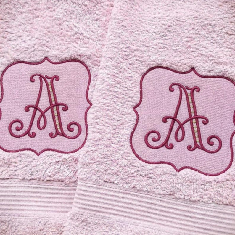 Fishtail Monogram Embroidery Font, 6 Sizes 11 Formats + BX, Machine ...