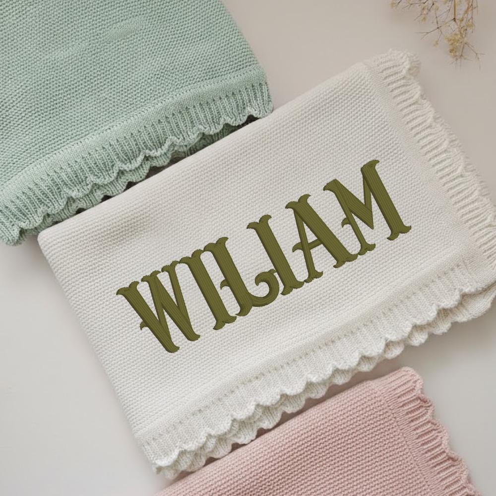 Fishtail Embroidery Font, Thorn Letter Monogram Alphabet, Decorative ...