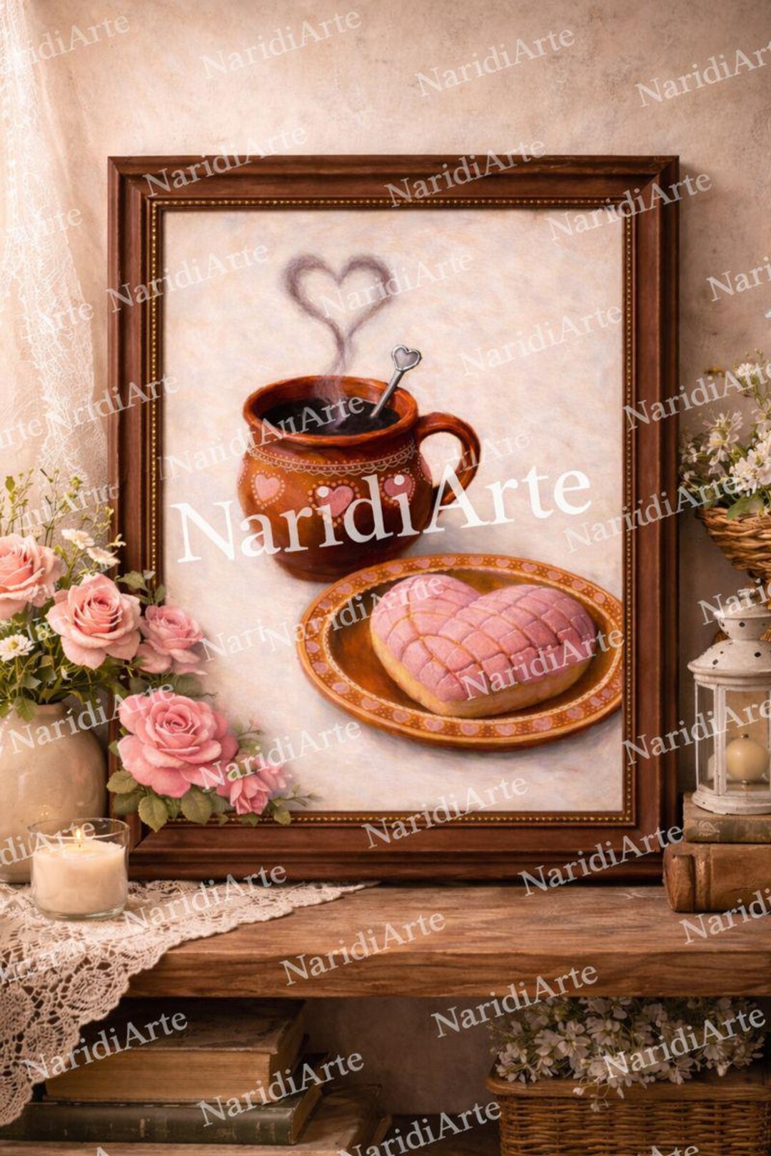 Heart Concha Wall Art, Mexican Wall Art, Mexican Concha Print, Mexico ...