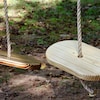 Handcrafted Wooden Tree Swing, Natural or Charred, Rope Included - Etsy