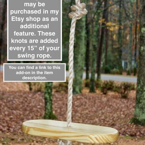 Handcrafted Wooden Disc Tree Swing, Natural or Charred, Rope Included ...