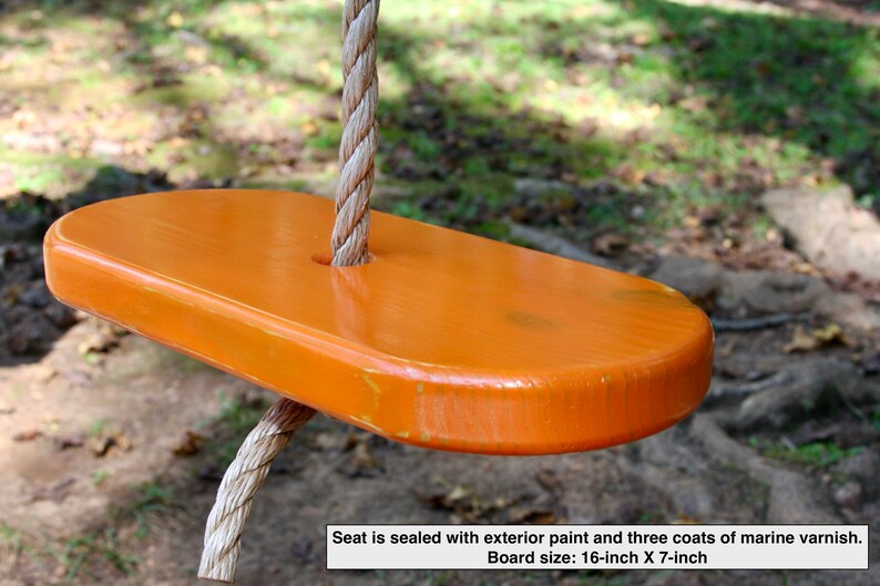Handcrafted Painted Wooden Disc Tree Swing, Rope Included - Etsy