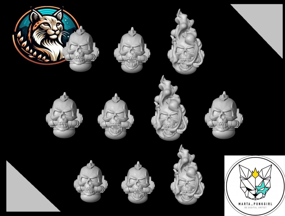 Cursed Company Heads – Compatible With Space-armor Infantry Upgrade ...