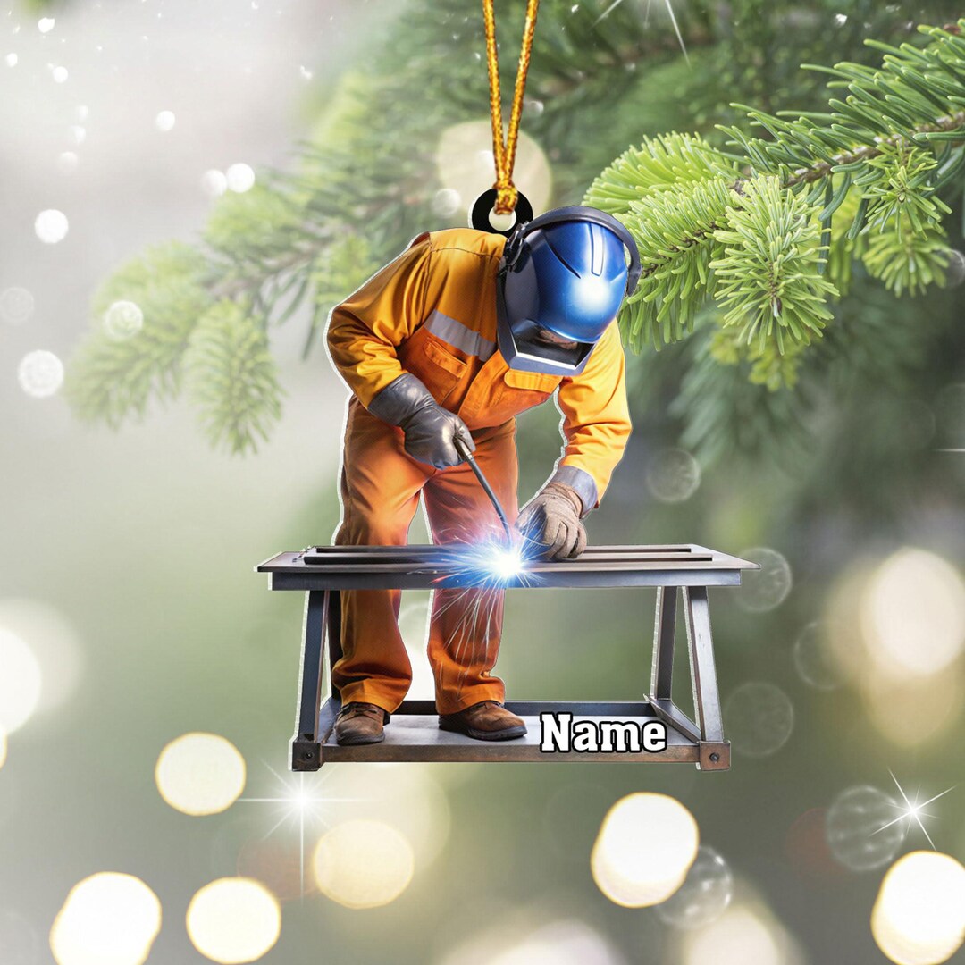Personalized Welder Ornament Custom Welder Ornaments for Christmas Tree ...