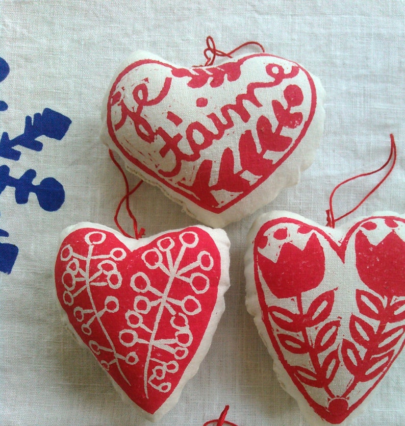 Heart Shaped Sachet Je T'aime Te Amo French Language - Etsy