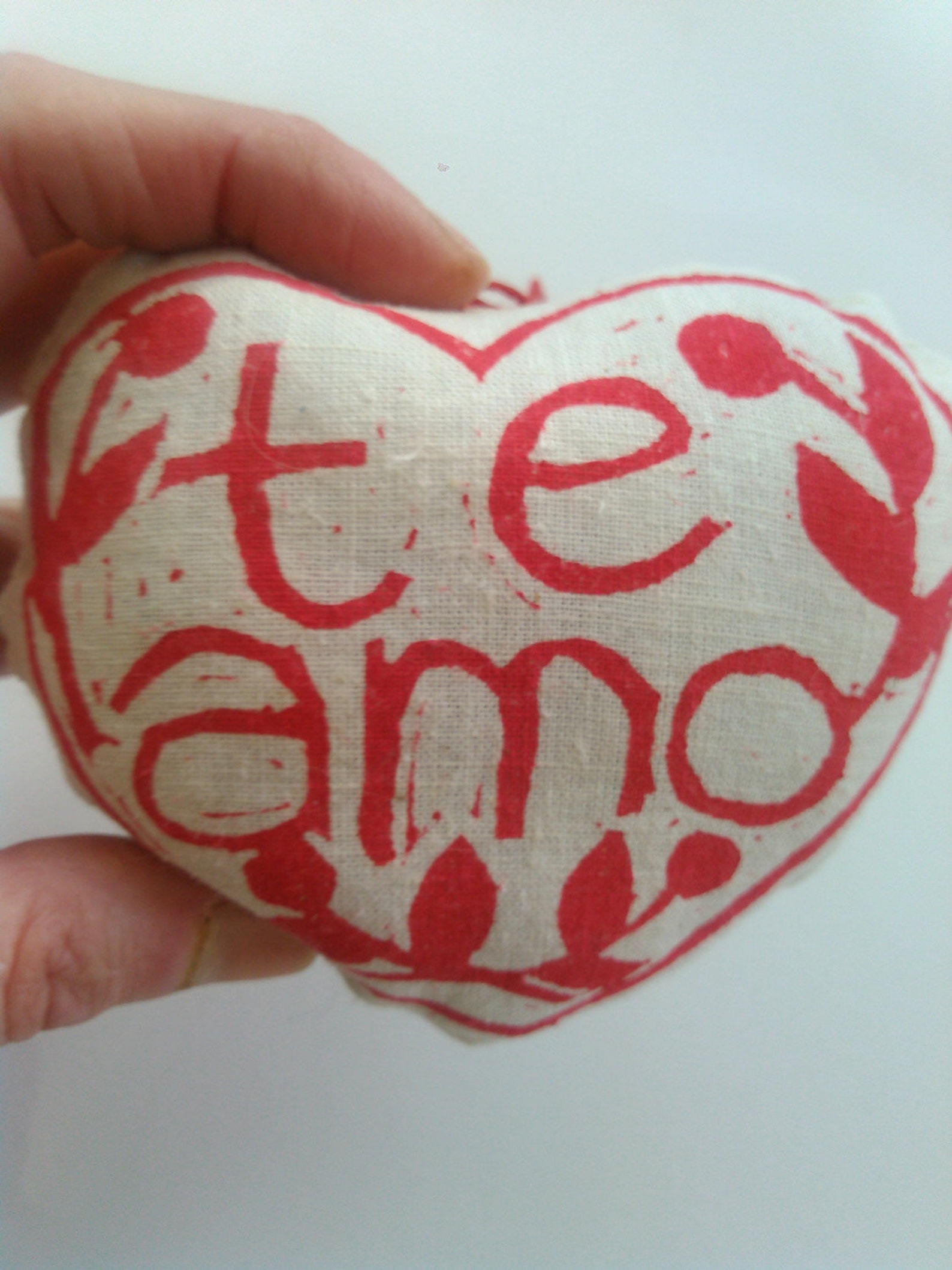 Heart Shaped Sachet Je T'aime Te Amo French Language - Etsy