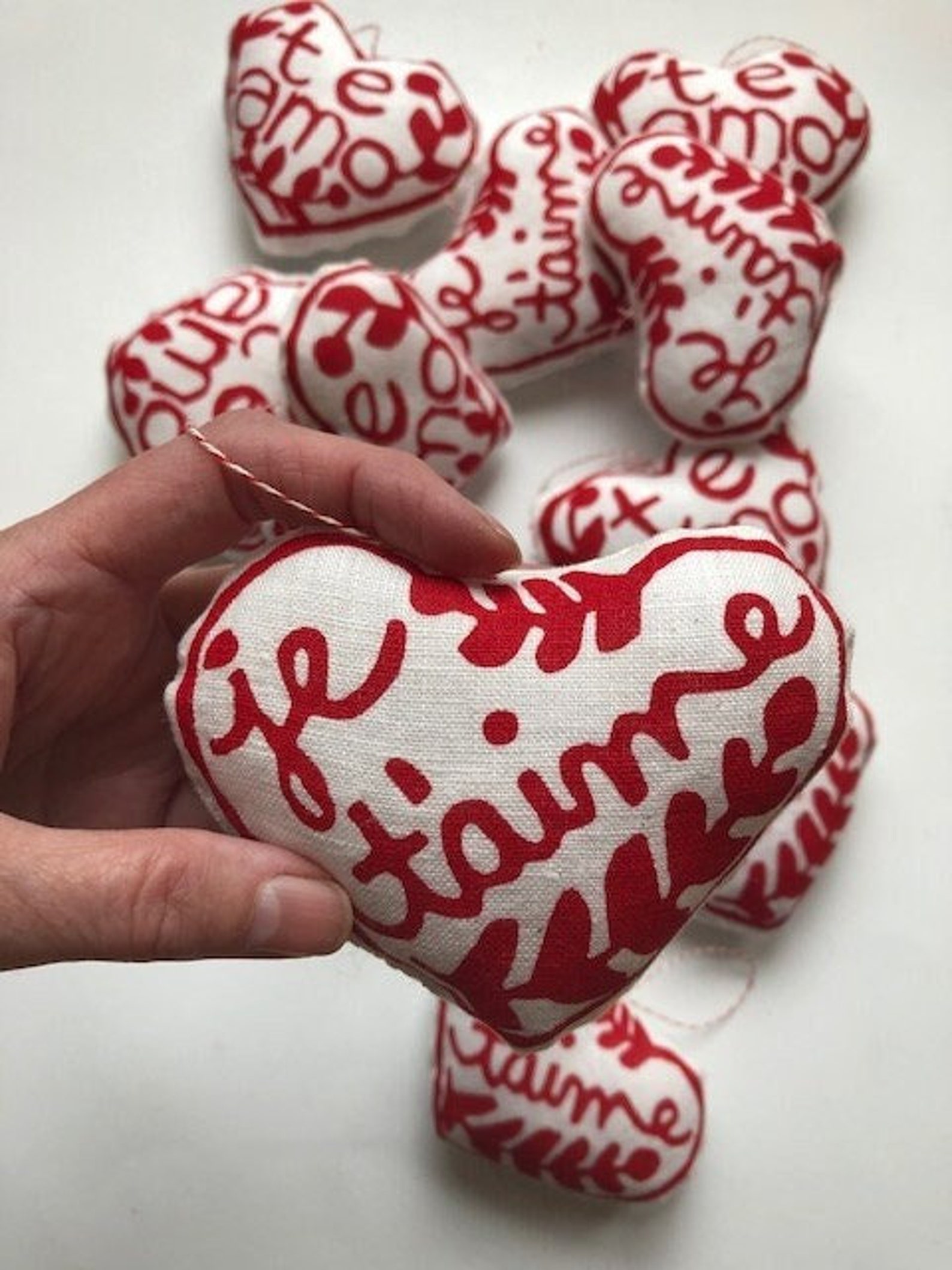 Heart Shaped Sachet Je T'aime Te Amo French Language - Etsy