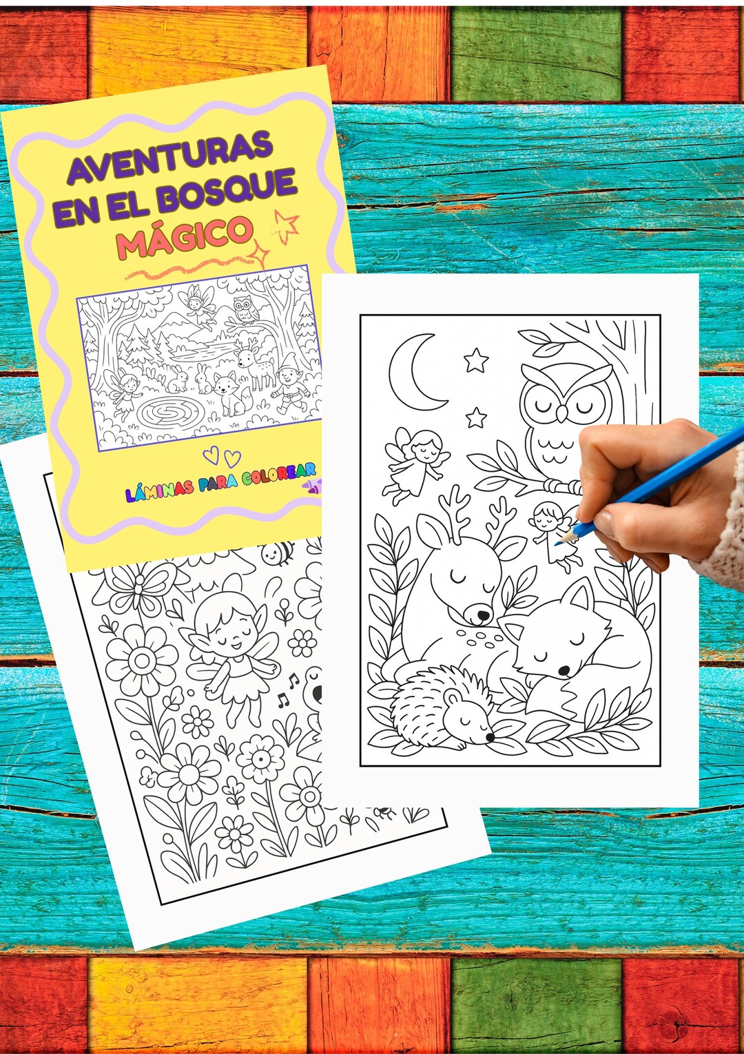 Magical Forest Coloring Pages for Kids | Fairies, Elves, and Adorable ...