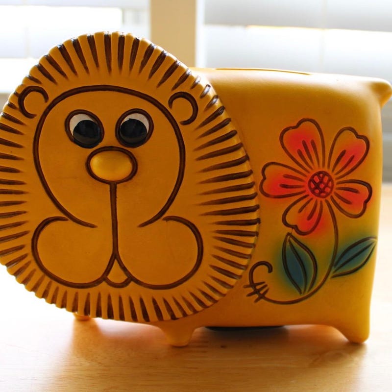 Vintage Mod Piggy Banks - Etsy