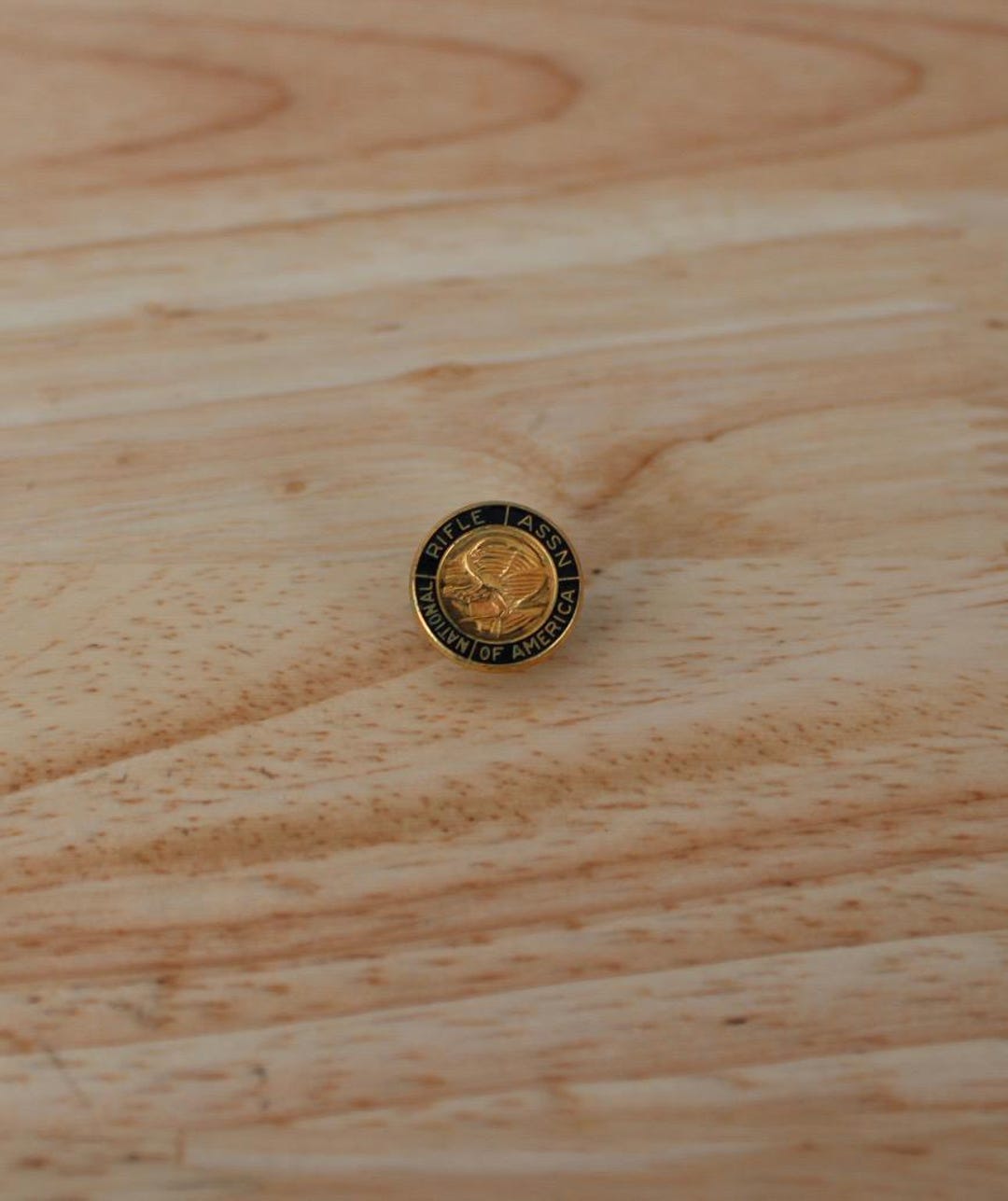 1950s NRA National Rifle Association Lapel Pin — Vintage Gold & Black ...