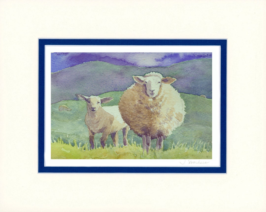 Fat Sheep 8x10 Matted Reproduction - Etsy