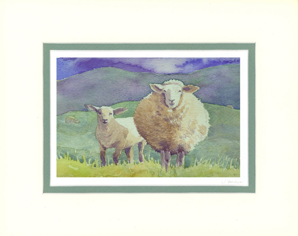 Fat Sheep 8x10 Matted Reproduction - Etsy