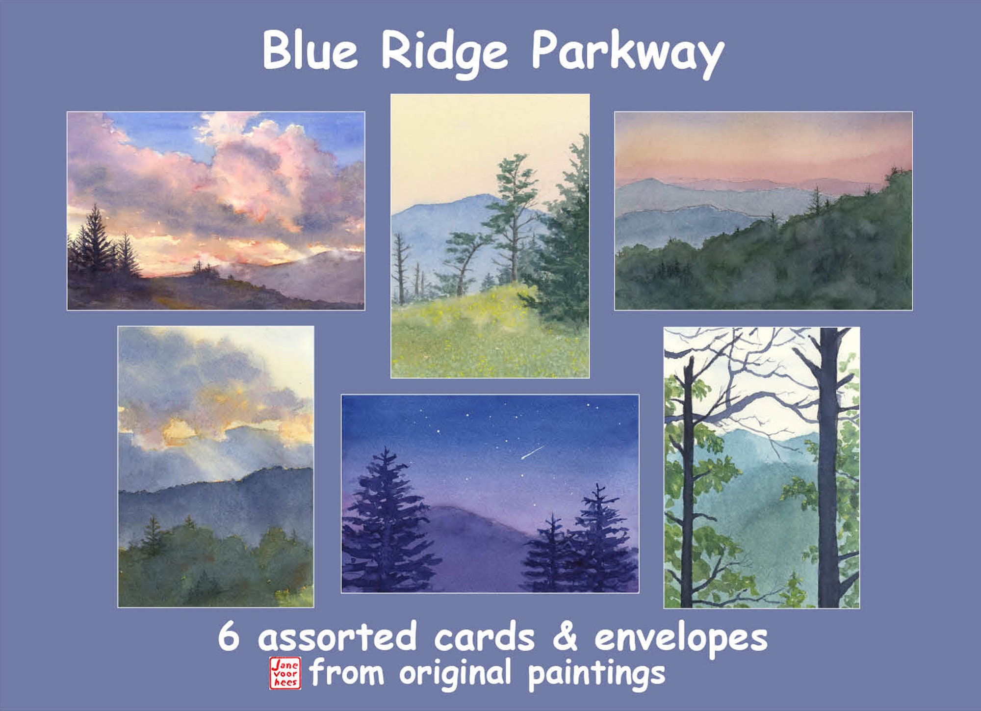 Boxed Cards - Blue Ridge Parkway - Etsy