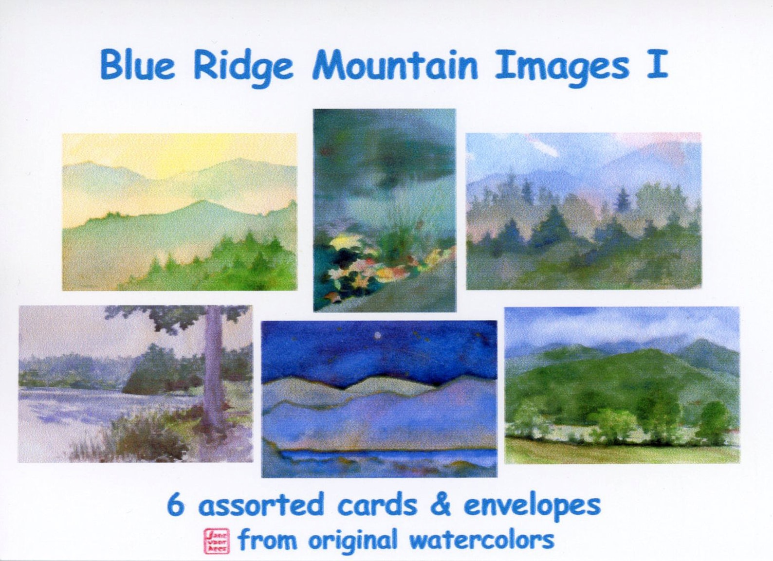 Boxed Cards - Blue Ridge Mountain Images I - Etsy