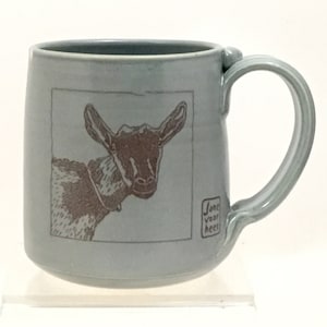 Goat "matilda" Mug; Handmade Stoneware 10 Ounce Mug by David Voorhees ...
