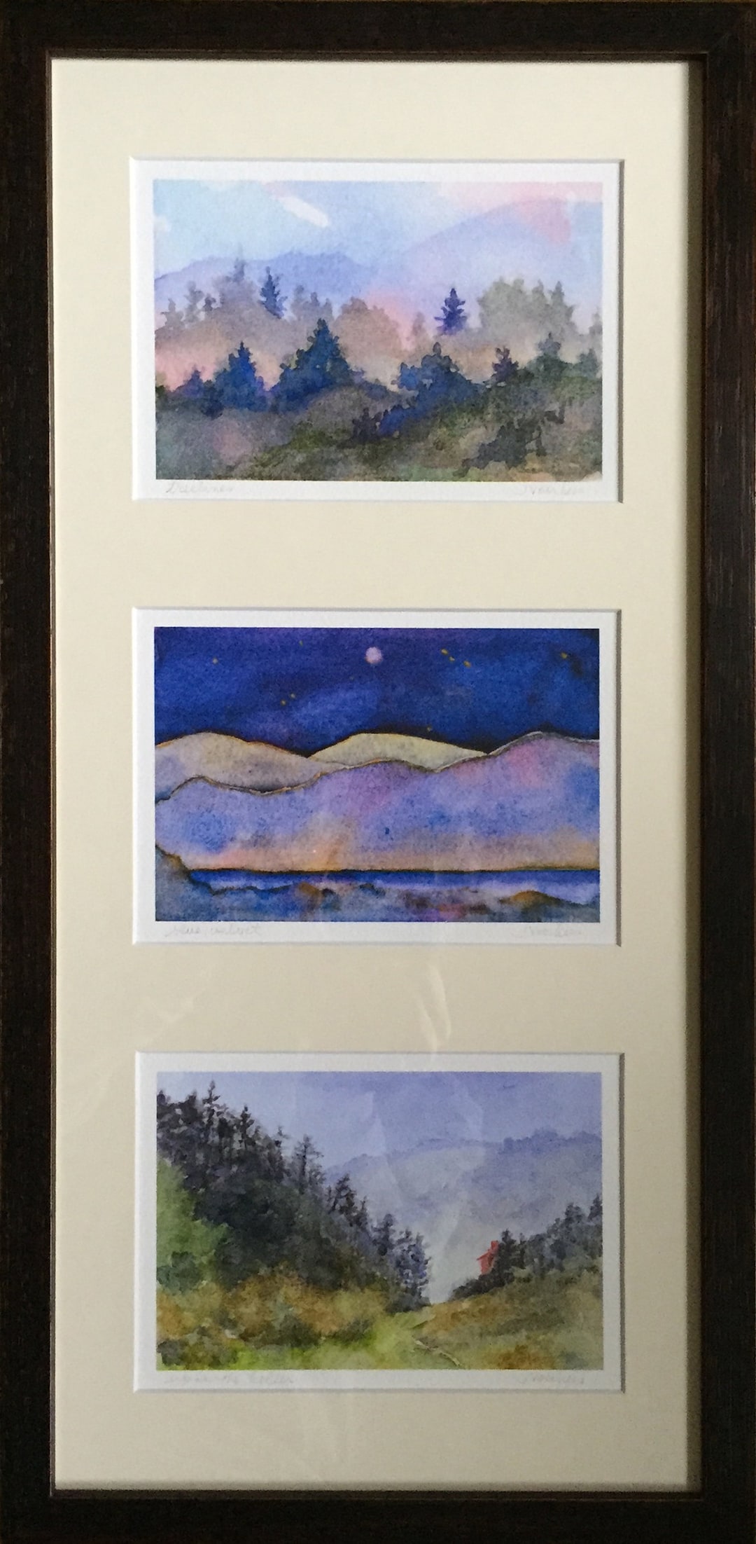 Mountain Trilogy Framed Print - Etsy