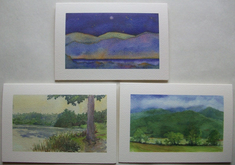 Boxed Cards - Blue Ridge Mountain Images I - Etsy