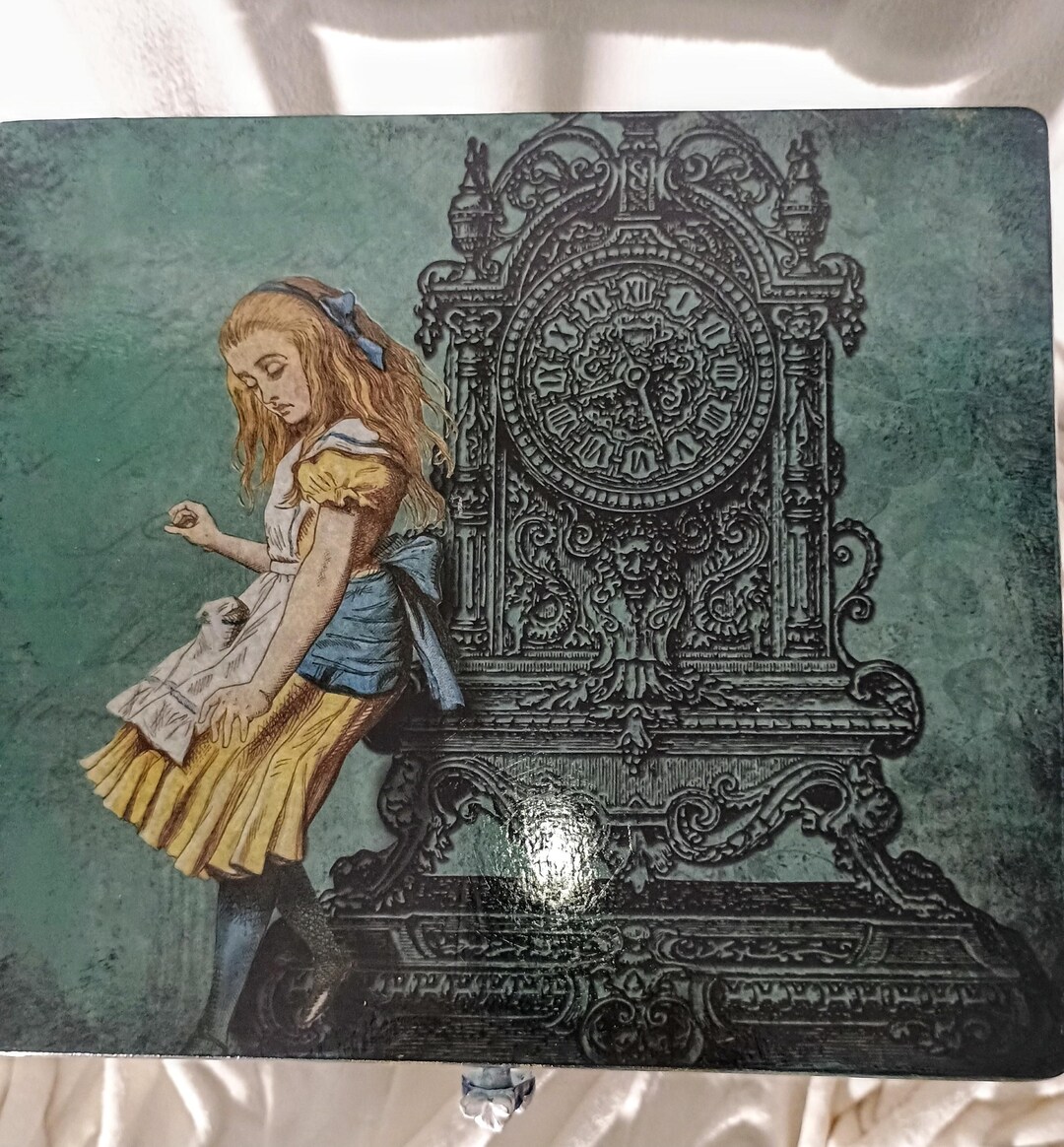 Sold Alice in Wonderland Accent Table, Whimsical Nightstand - Etsy