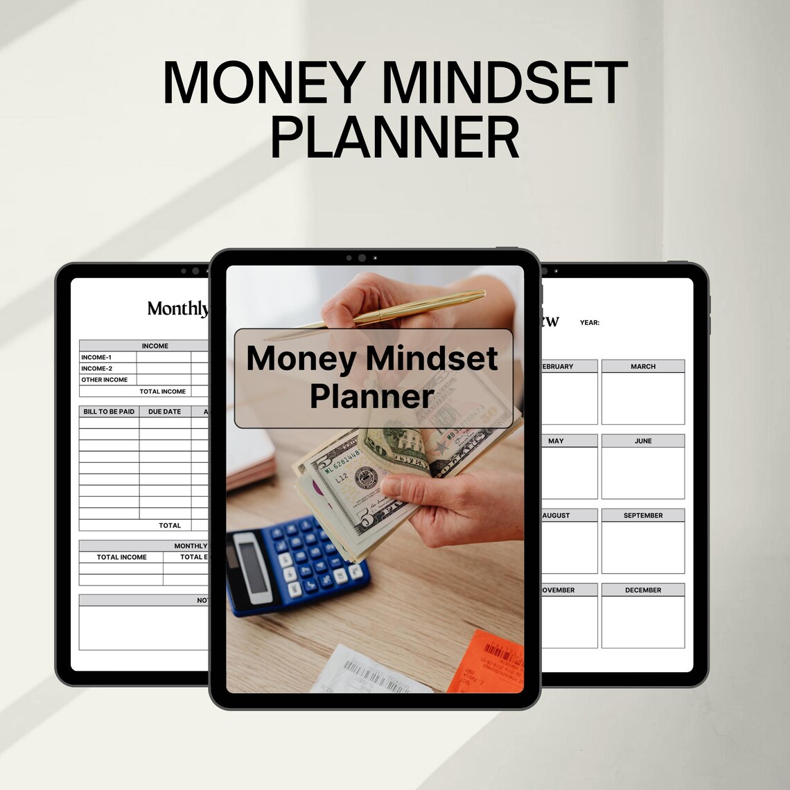 Money Mindset Planner Printable: Budgeting, Savings & Wealth Building ...