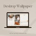 2025 COZY DESKTOP WALLPAPER Bundle With Calendar & Organizer / October ...