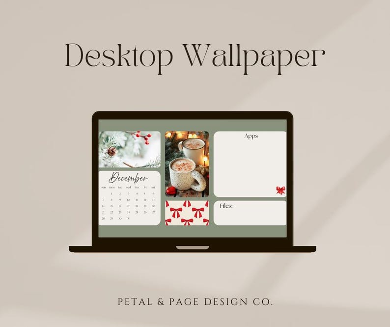 2025 COZY DESKTOP WALLPAPER Bundle With Calendar & Organizer / October ...