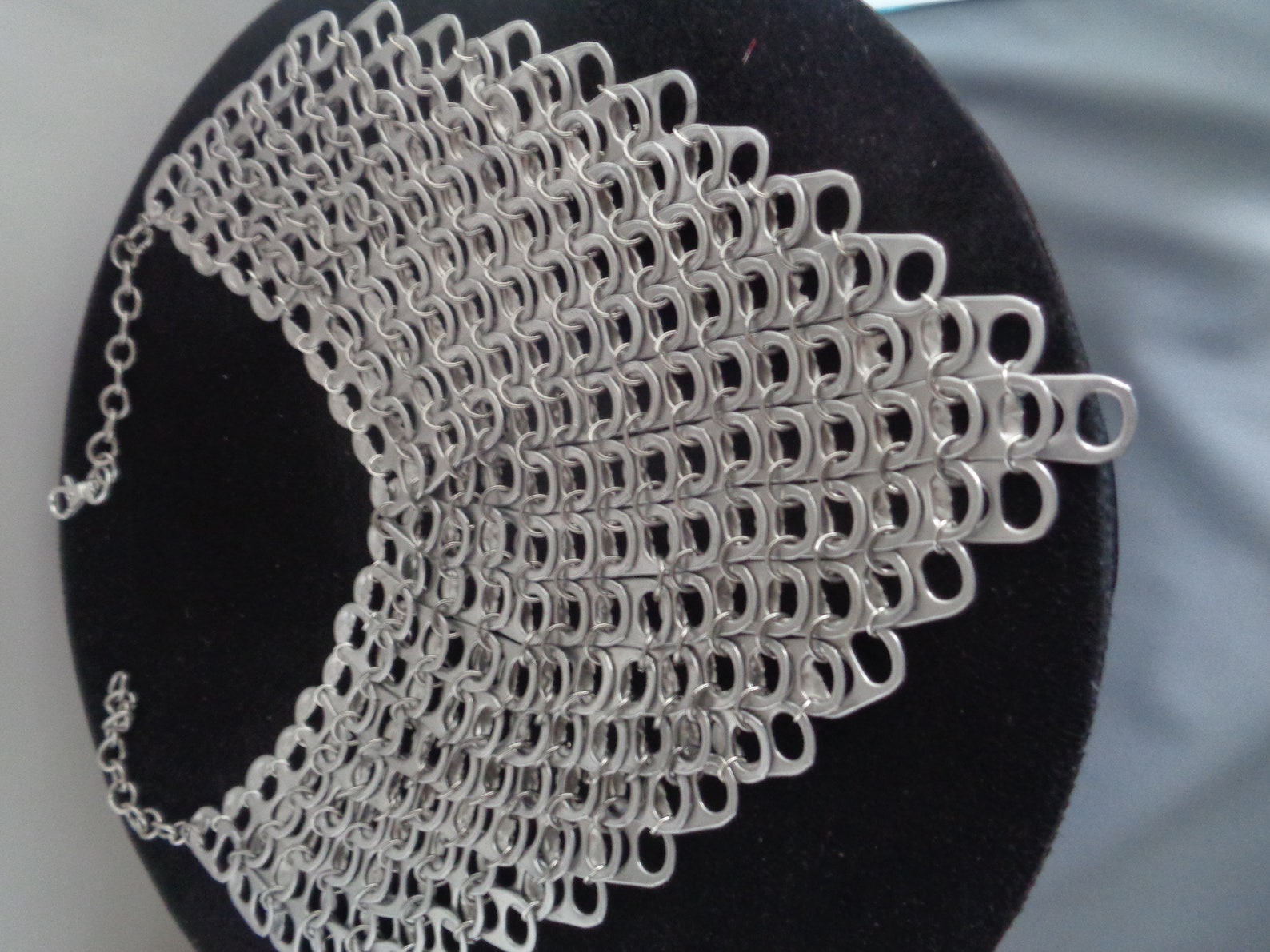 Upcycled Pop Tab Statement Necklace: Eco-friendly Chainmail Style - Etsy