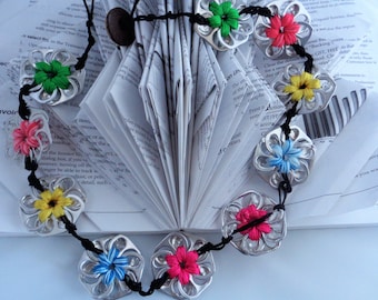 Pop Tab Flower Necklace - Etsy