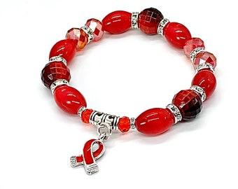Heart Disease Awareness Bracelet - Etsy