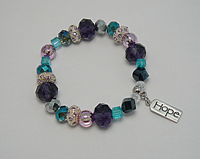 HOPE Bracelet, Inspirational Bracelet, Support Bracelet, Get Well Gift ...