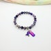 Purple Awareness Ribbon Lupus Awareness Gemstone Jewelry - Etsy