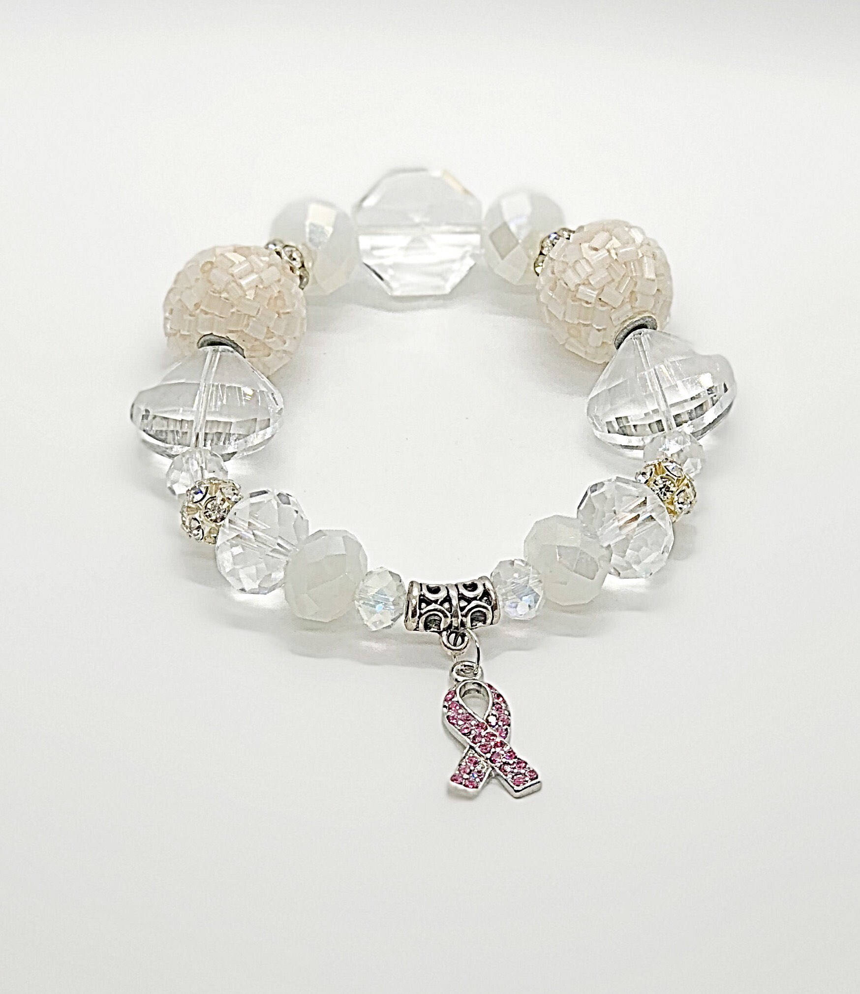 Breast Cancer Awareness Bracelet, Breast Cancer Survivor Jewelry ...