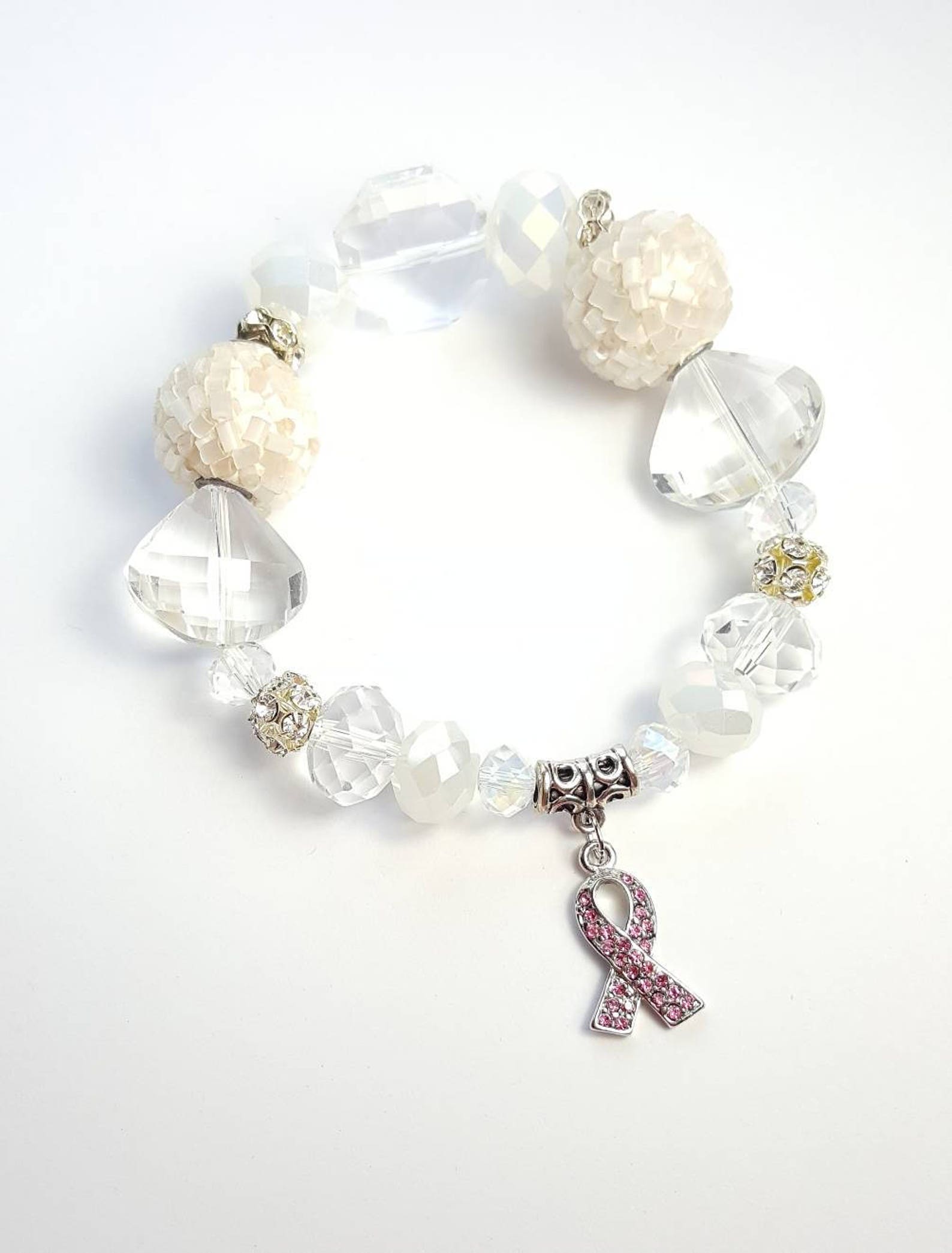 Breast Cancer Awareness Bracelet, Breast Cancer Survivor Jewelry ...