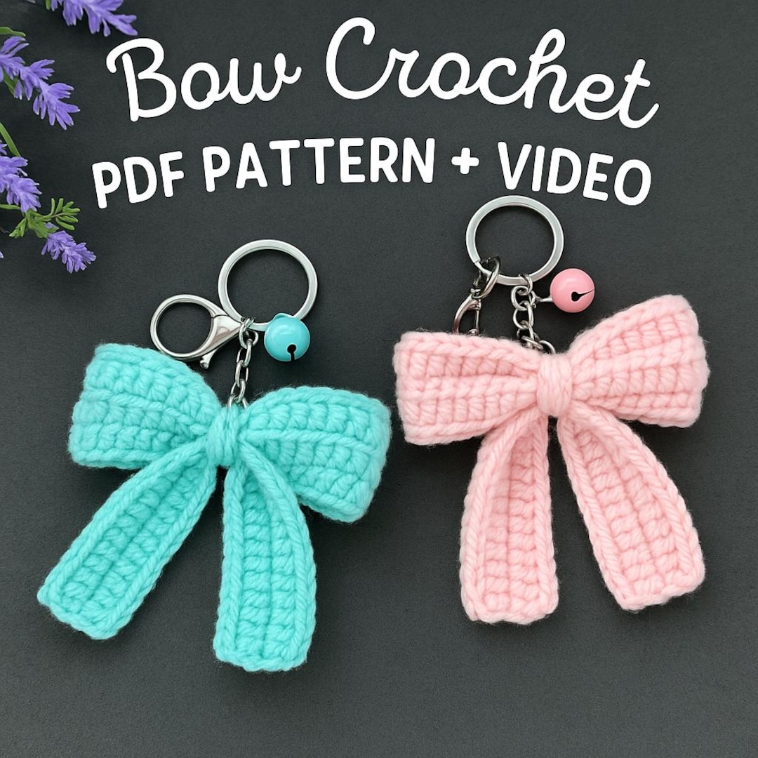PATTERN: Cute Crochet Bow Pattern - Coquette Bow Pattern - Easy ...