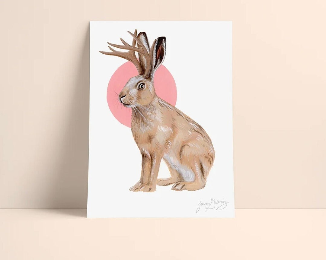 Jackalope Art Print Western Nursery Decor Boys Room Kids Room Wall Art ...