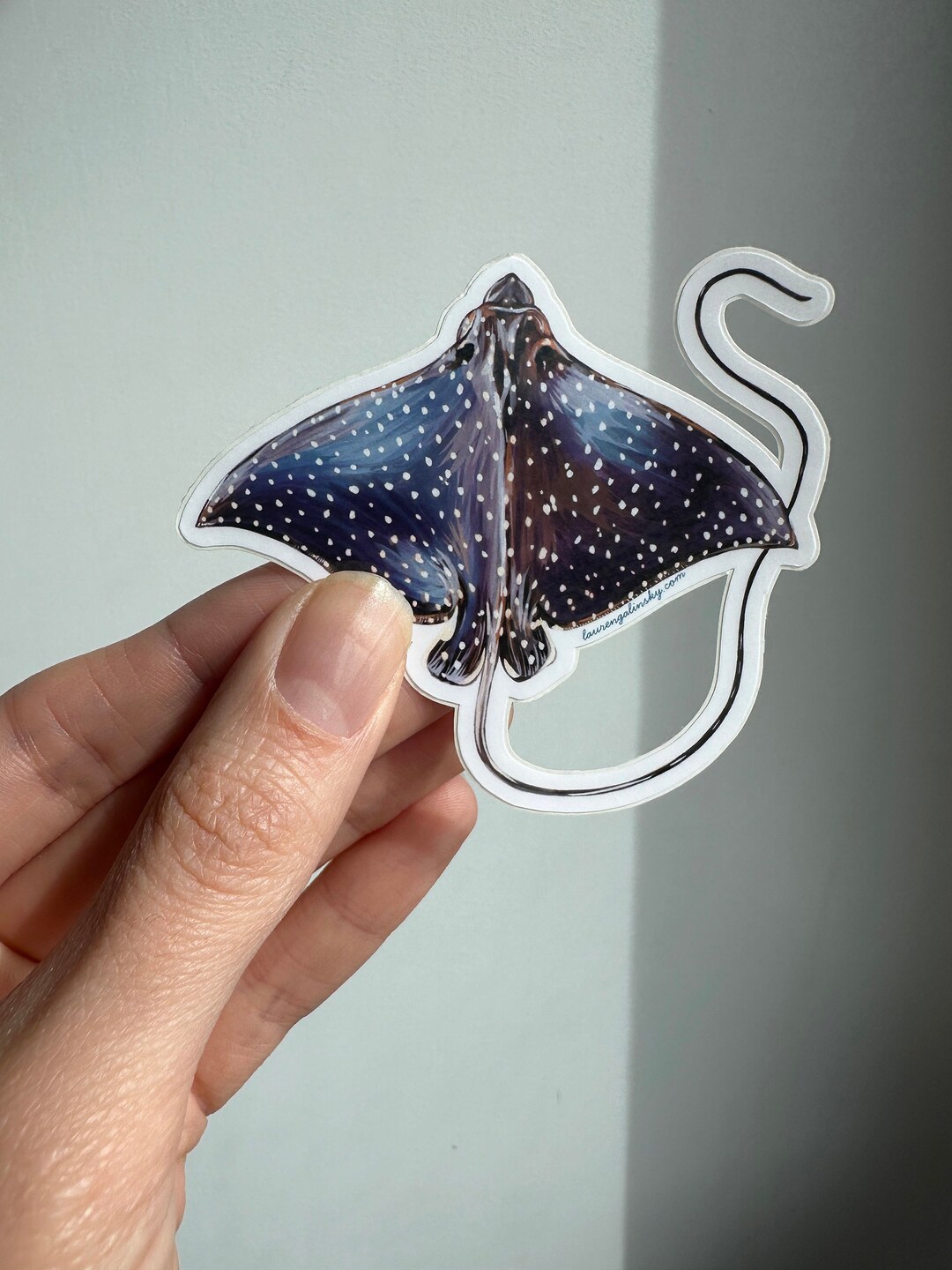 Spotted Eagle Ray Sticker Stingray Sea Life Ocean Animals Marine - Etsy