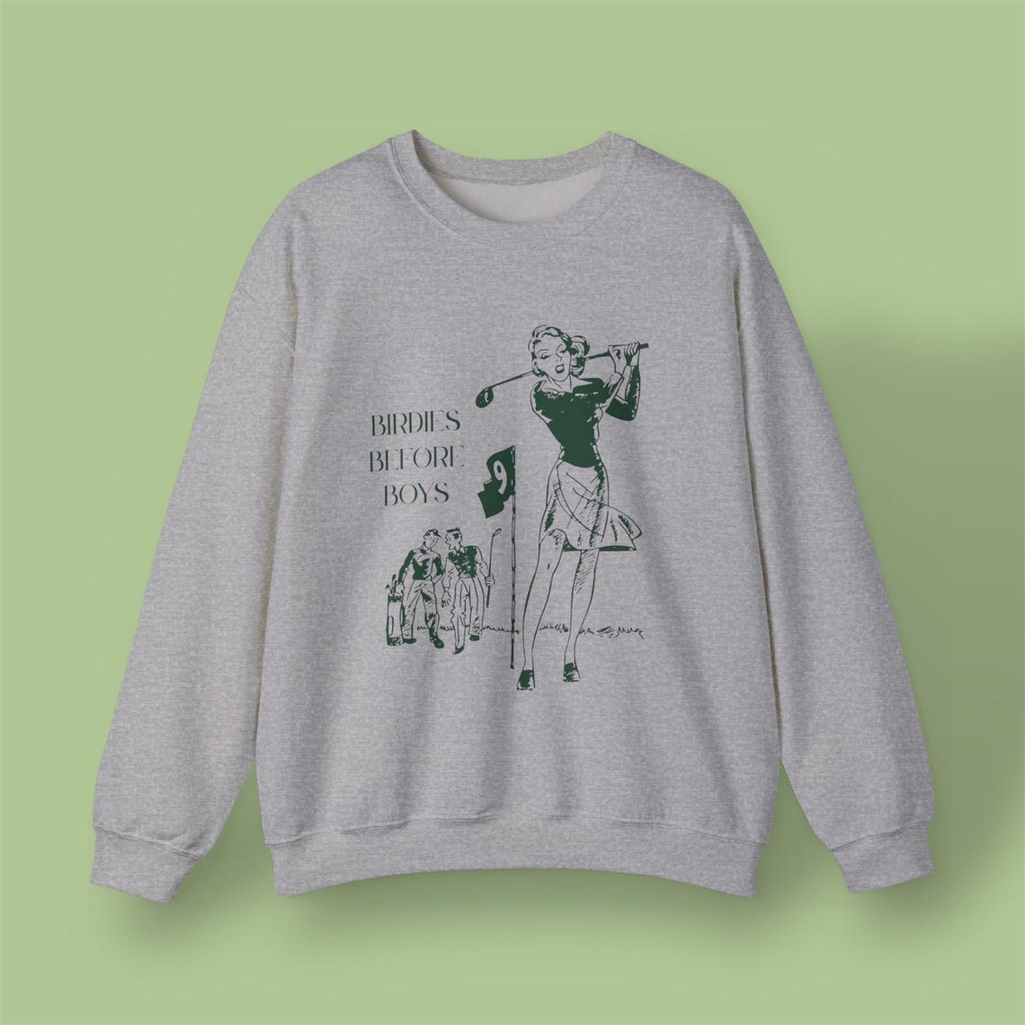 Vintage Golf Sweatshirt, Unisex Crewneck, Perfect Gift for Golf Lovers ...