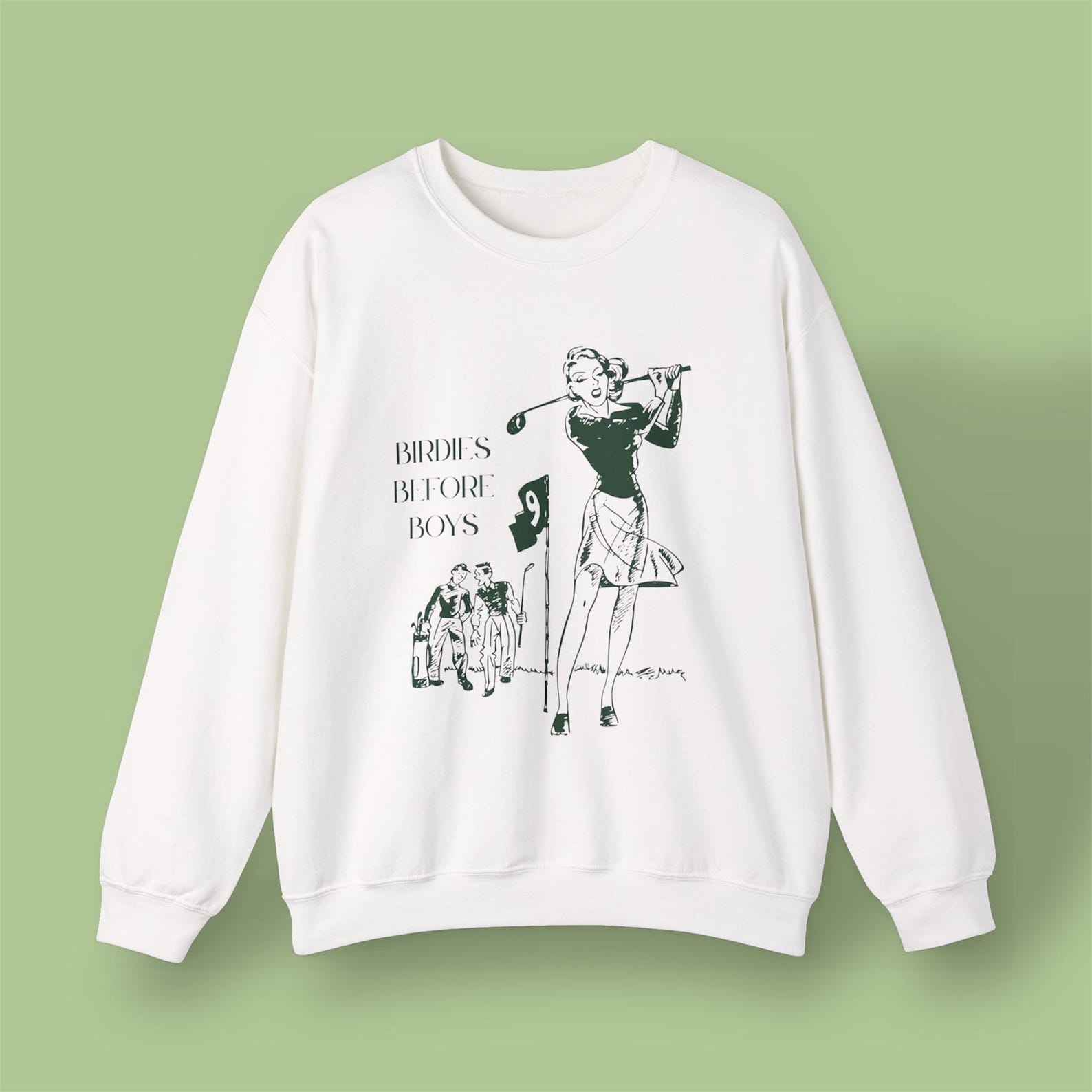 Vintage Golf Sweatshirt, Unisex Crewneck, Perfect Gift for Golf Lovers ...