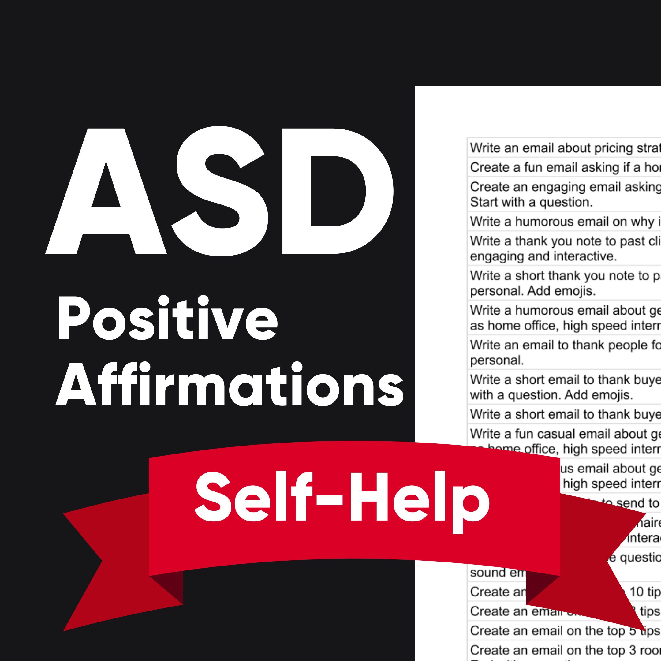 Positive Affirmations for Autism Awareness Acceptance Healing Autistic ...