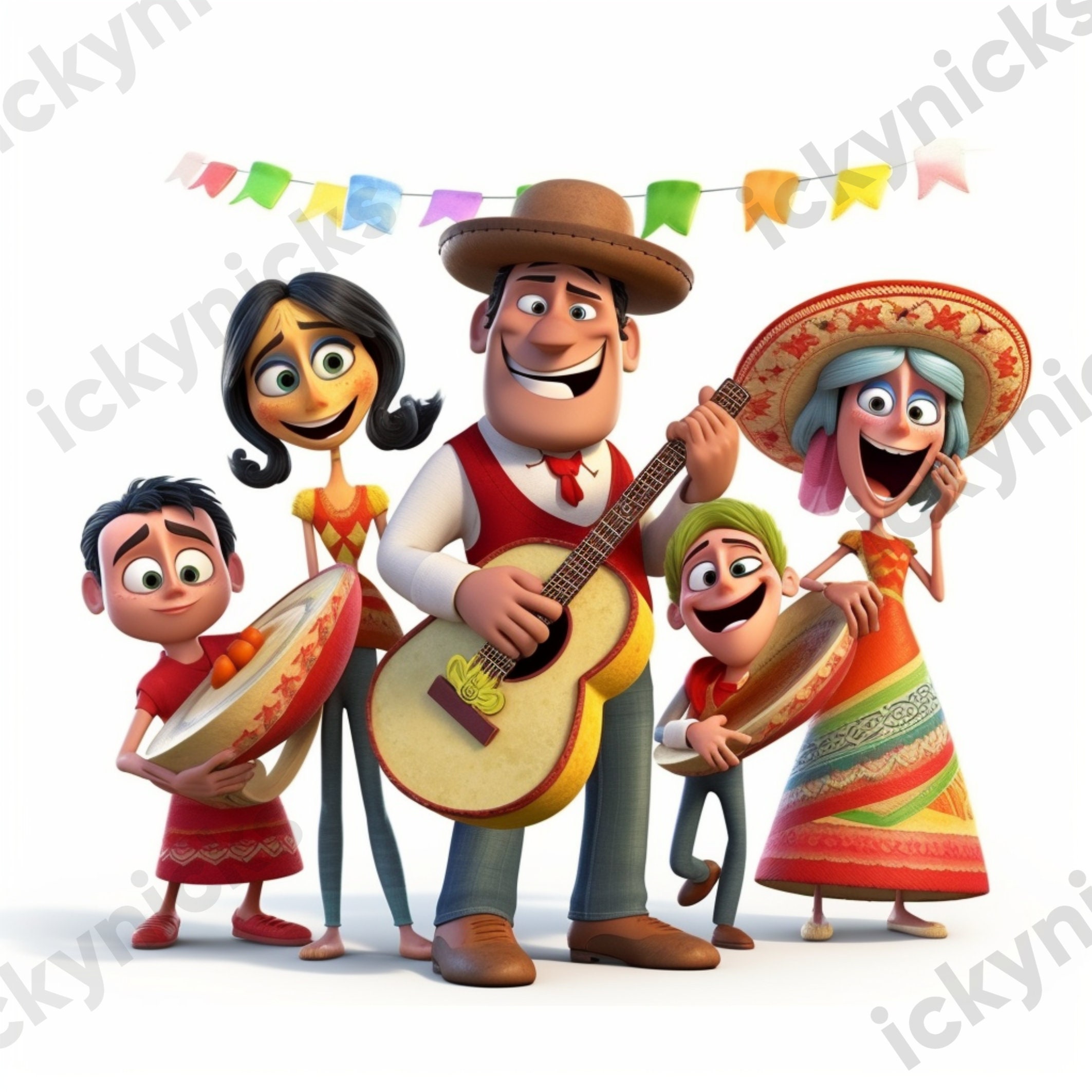 Ai Hispanic Culture Clipart Mexican Man Mexicana Woman Fiesta ...