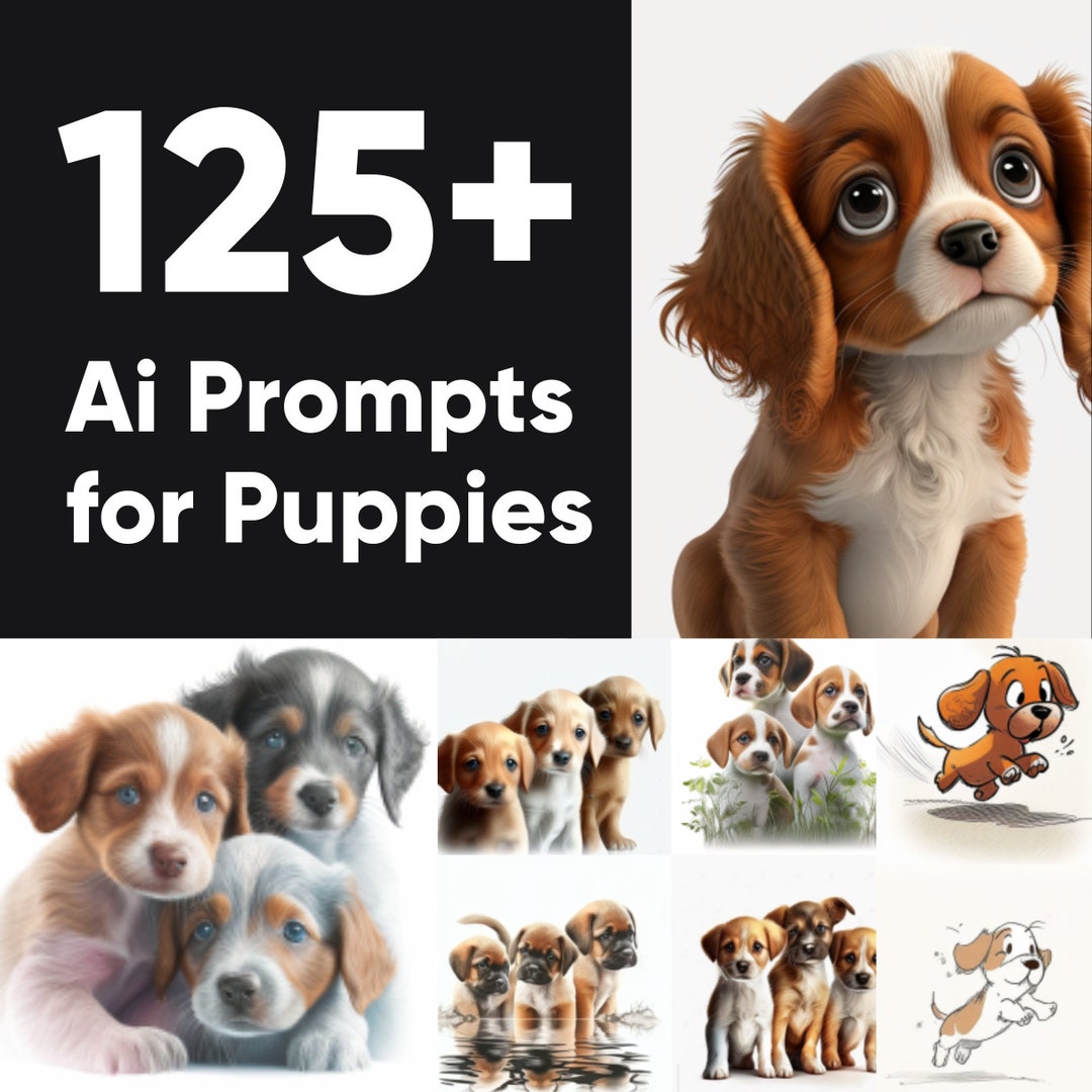 Midjourney Prompts for Pets and Animals Cute Puppy Digital Art for ...