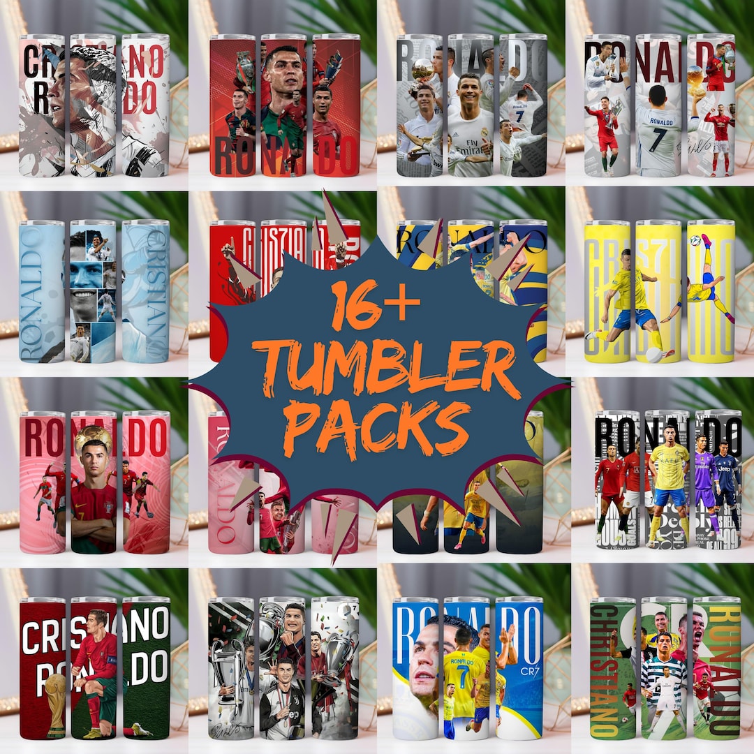 Pack of 16+ Soccer Legend Tumbler Wrap PNG Bundle | 20oz 30oz ...