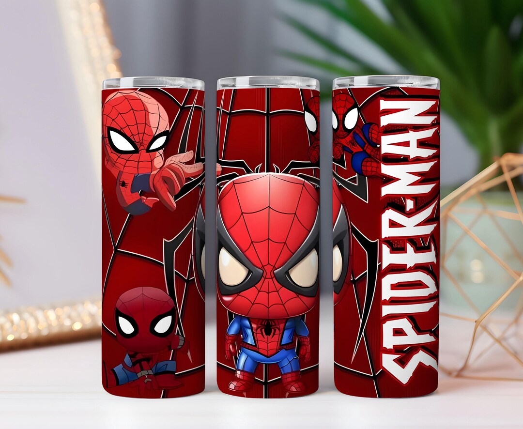Superhero Tumbler Wrap PNG: Red Web Comic Design (digital Download) - Etsy