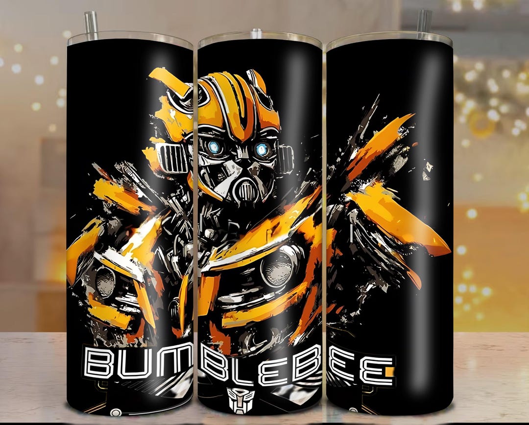 Robot Character Tumbler Wrap PNG: 20oz Skinny Tumbler Sublimation ...