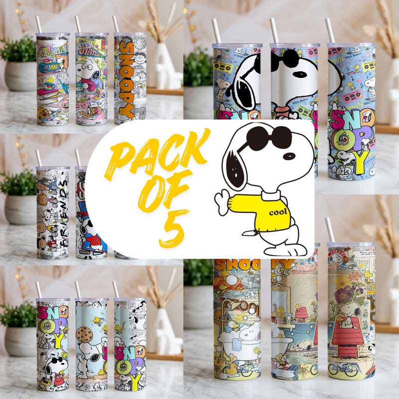 Snoopy Cup Designs - Etsy