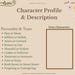 Fantasy Character Profile Worksheet: Naturecore Worldbuilding (PDF) - Etsy