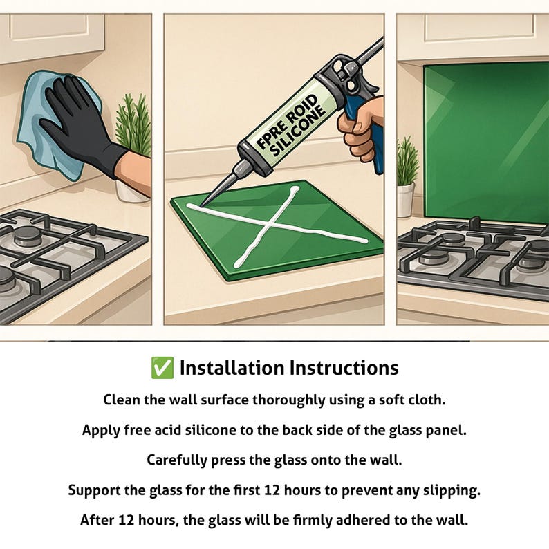 Modern Textured Grey Glass Backsplash Panel – Heatproof Stove Splash ...