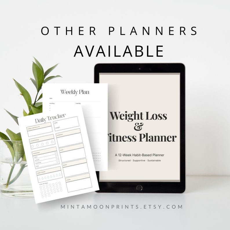 365 Day Weight Tracker PDF • Yearly Weight Loss Log Printable • One ...