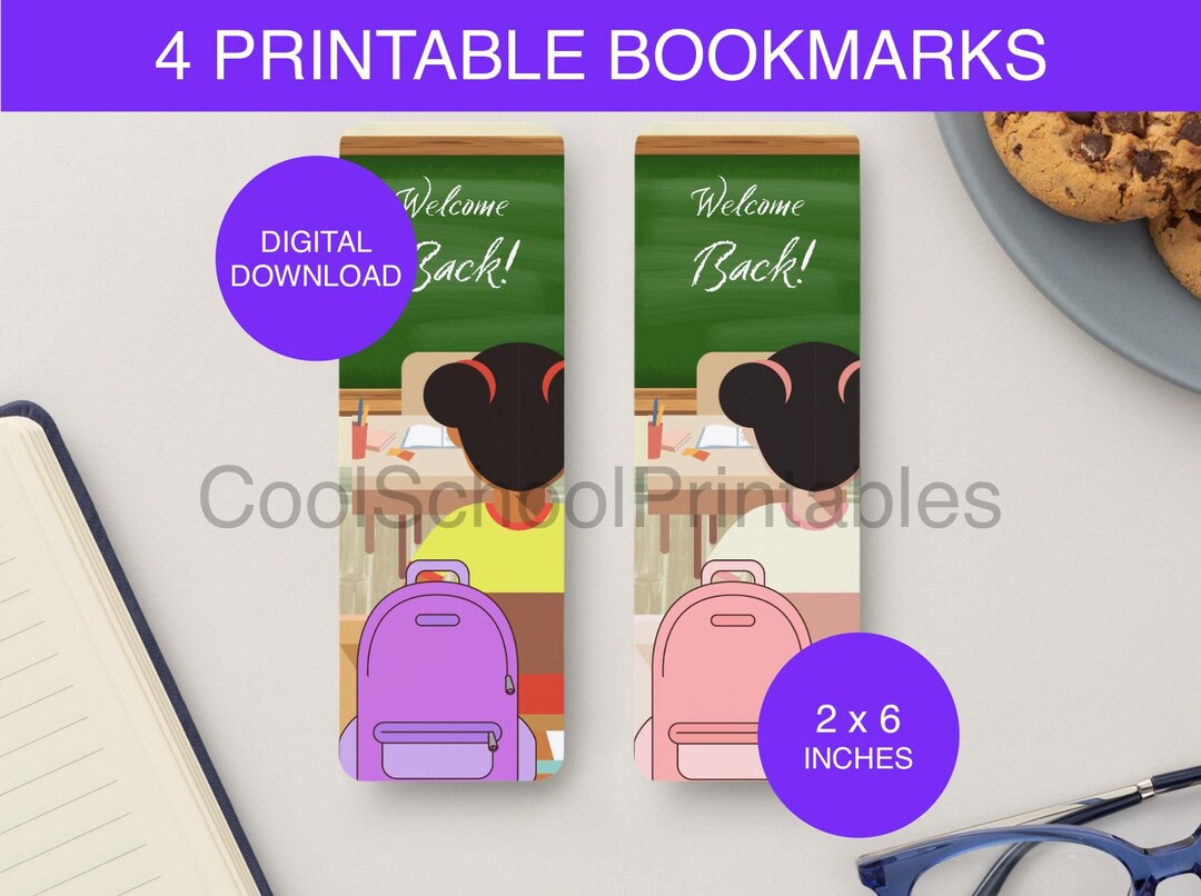 Welcome Back Bookmarks: Classroom Reading Incentives (digital Download ...