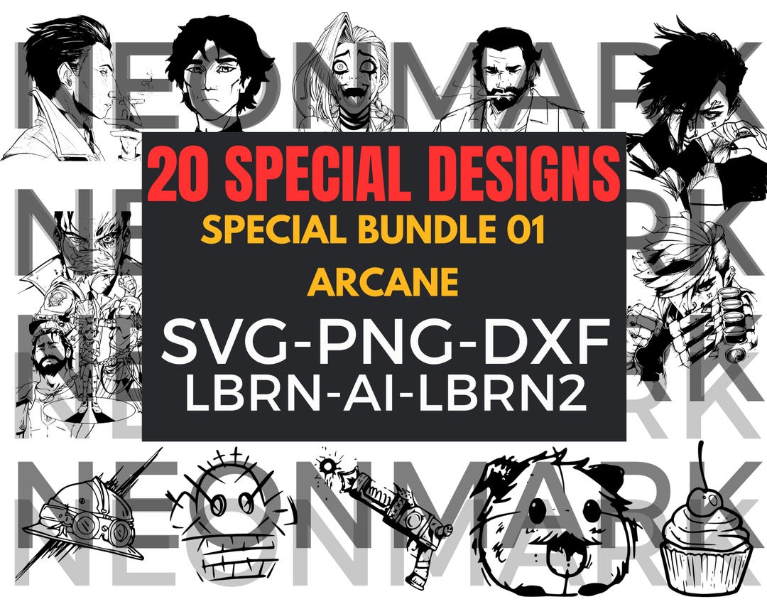 ARCANE Special Bundle– 20 Digital Files – SVG | Laser Cut | Cricut ...