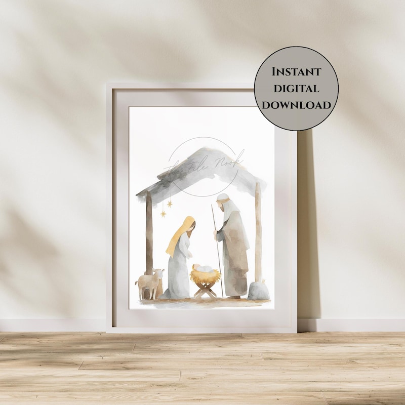 Minimalist Nativity - Etsy
